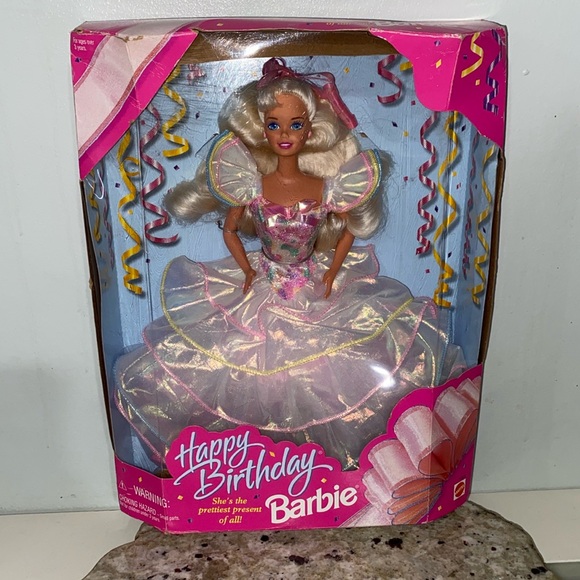 Mattel | Toys | 995 Happy Birthday Barbie Doll Shes The Prettiest Present Of All Mattel 14649 ...